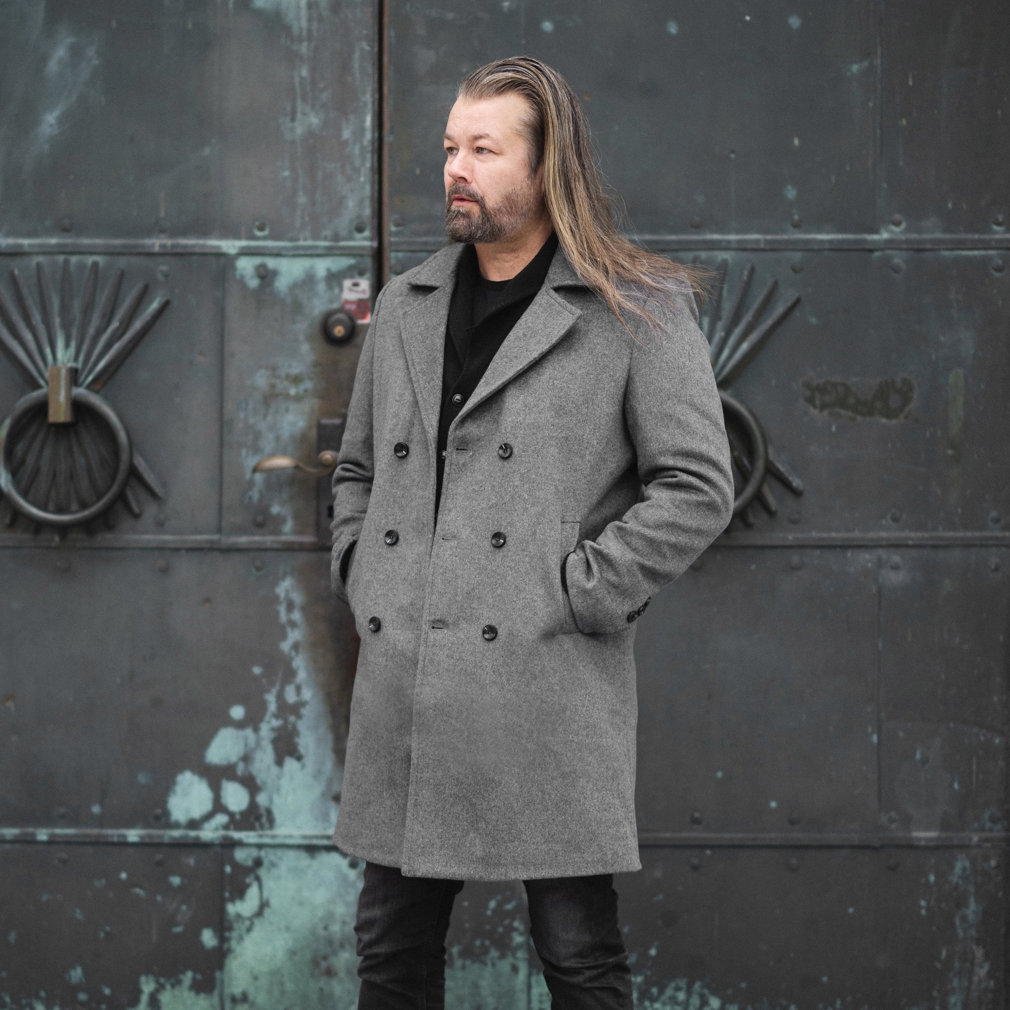 Wool Coat, Grey – Grimfrost