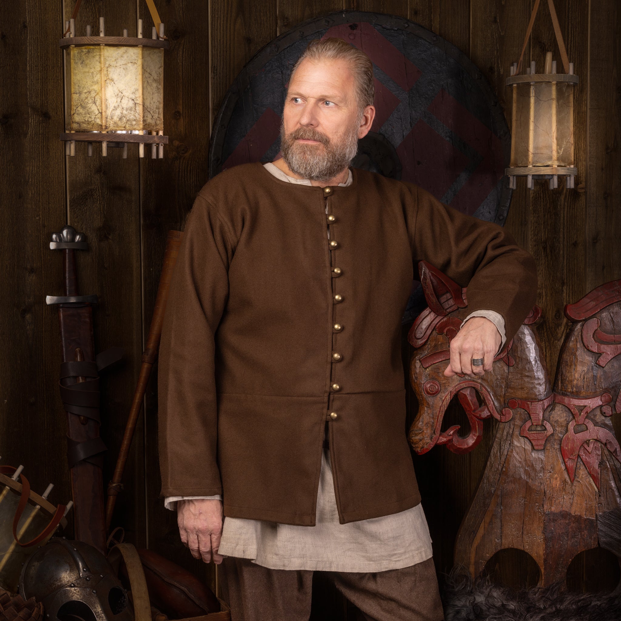 Viking Loden Jacket, Brown – Grimfrost