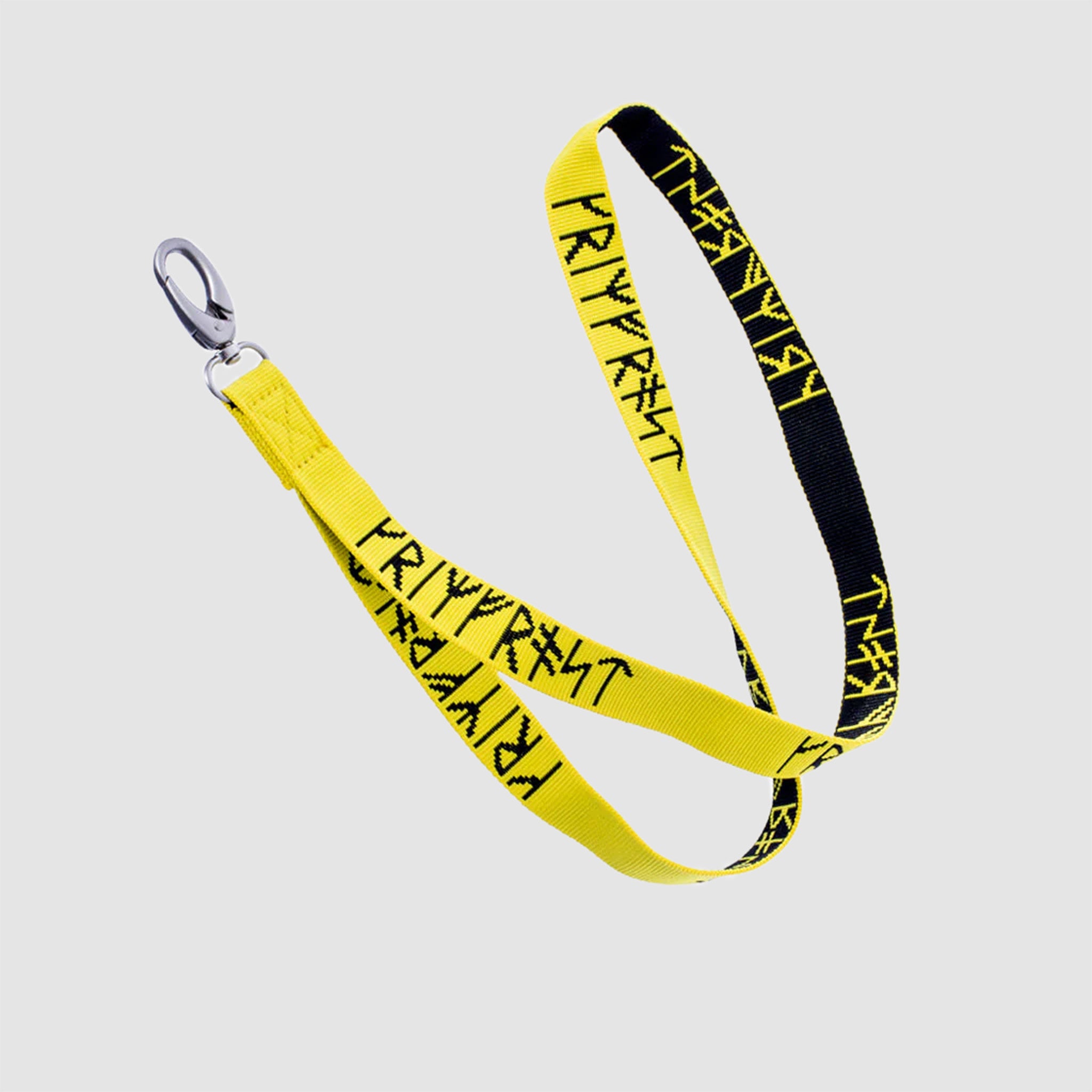 Grimfrost Woven Lanyard, Yellow