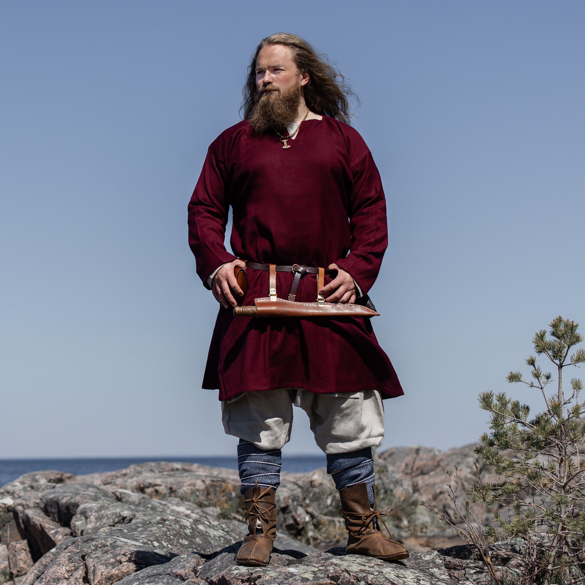 Viking Wool Kyrtill, Red – Grimfrost