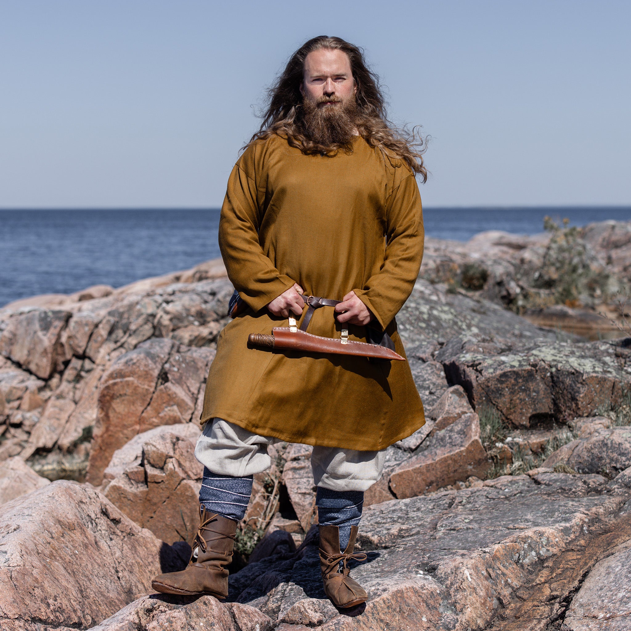 Viking Wool Kyrtill, Mustard – Grimfrost