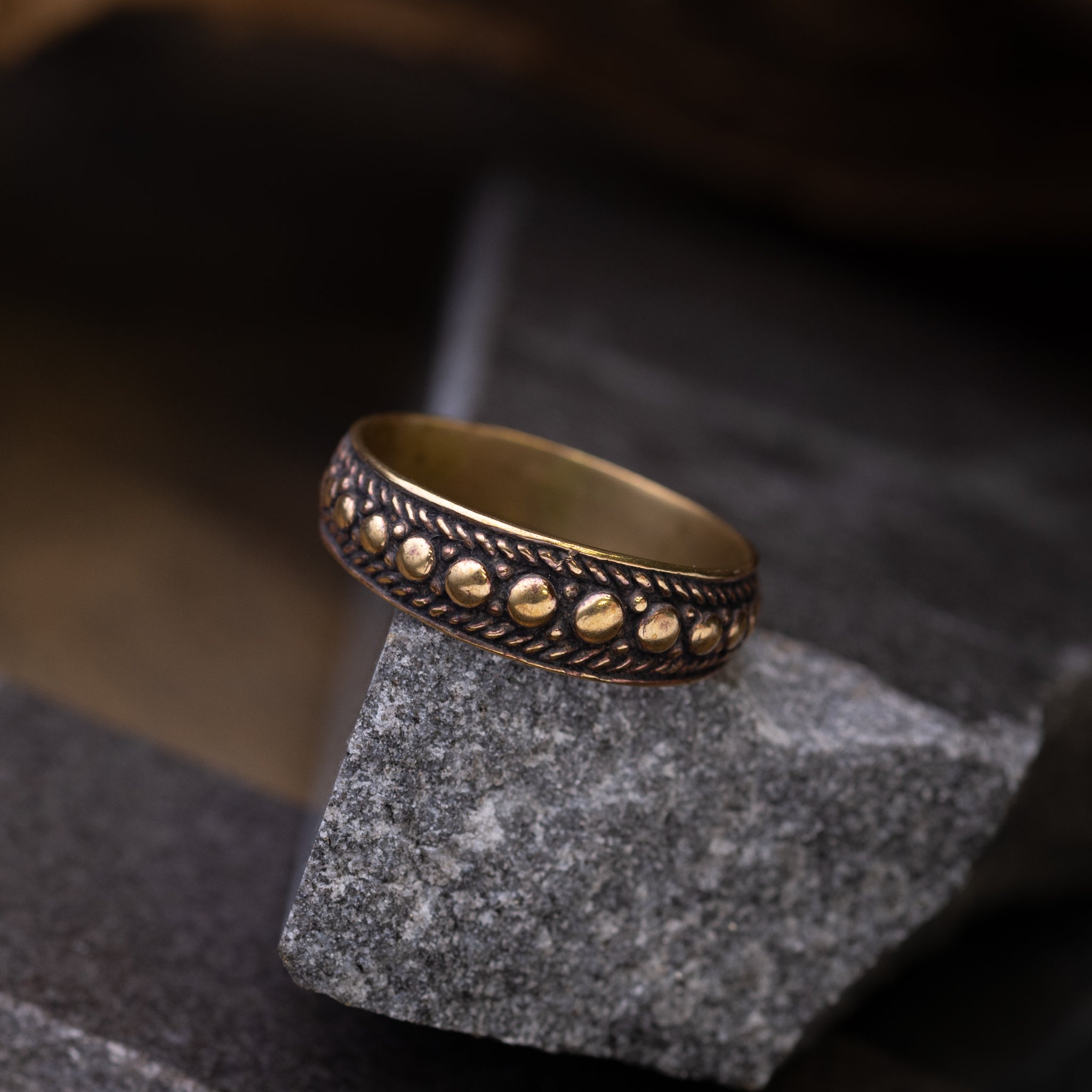 Premium Granulation Ring, Bronze – Grimfrost