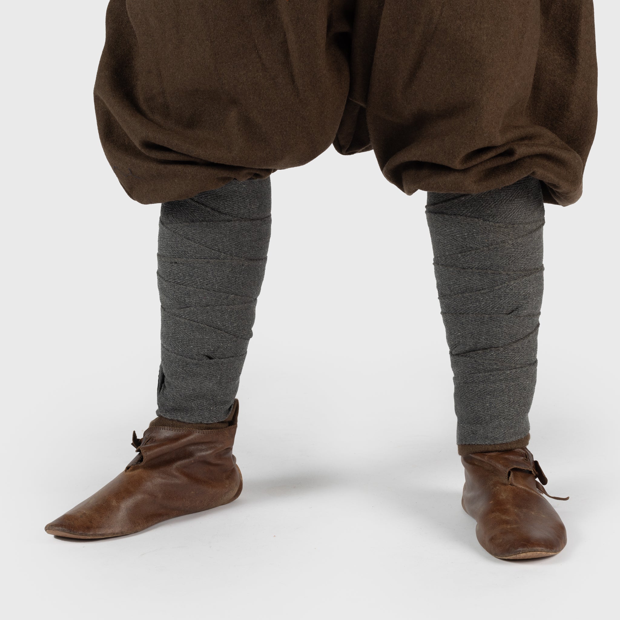Viking Leg Wraps, Handwoven, Grey – Grimfrost