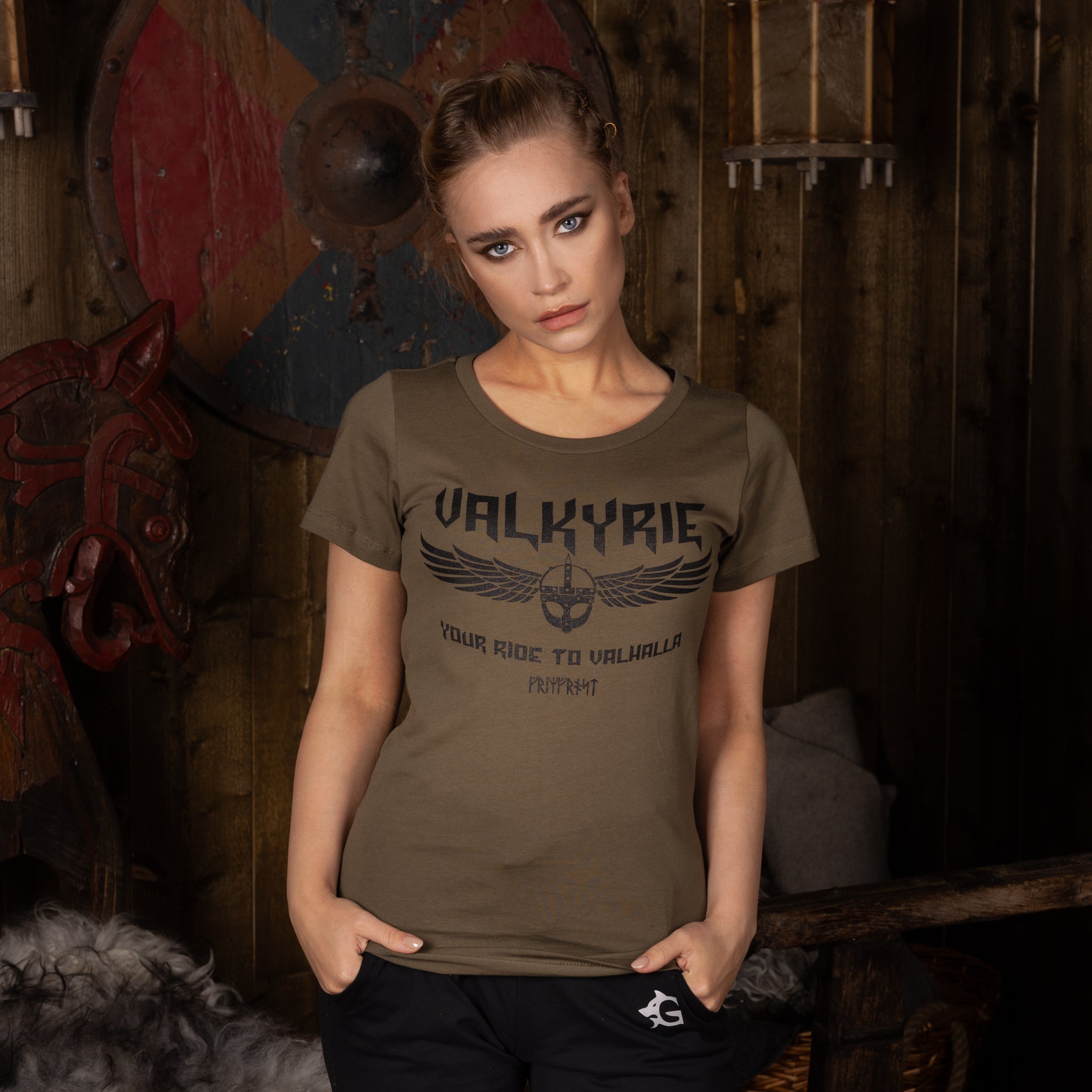 Women's Premium Tee, Valkyrie, Green – Grimfrost