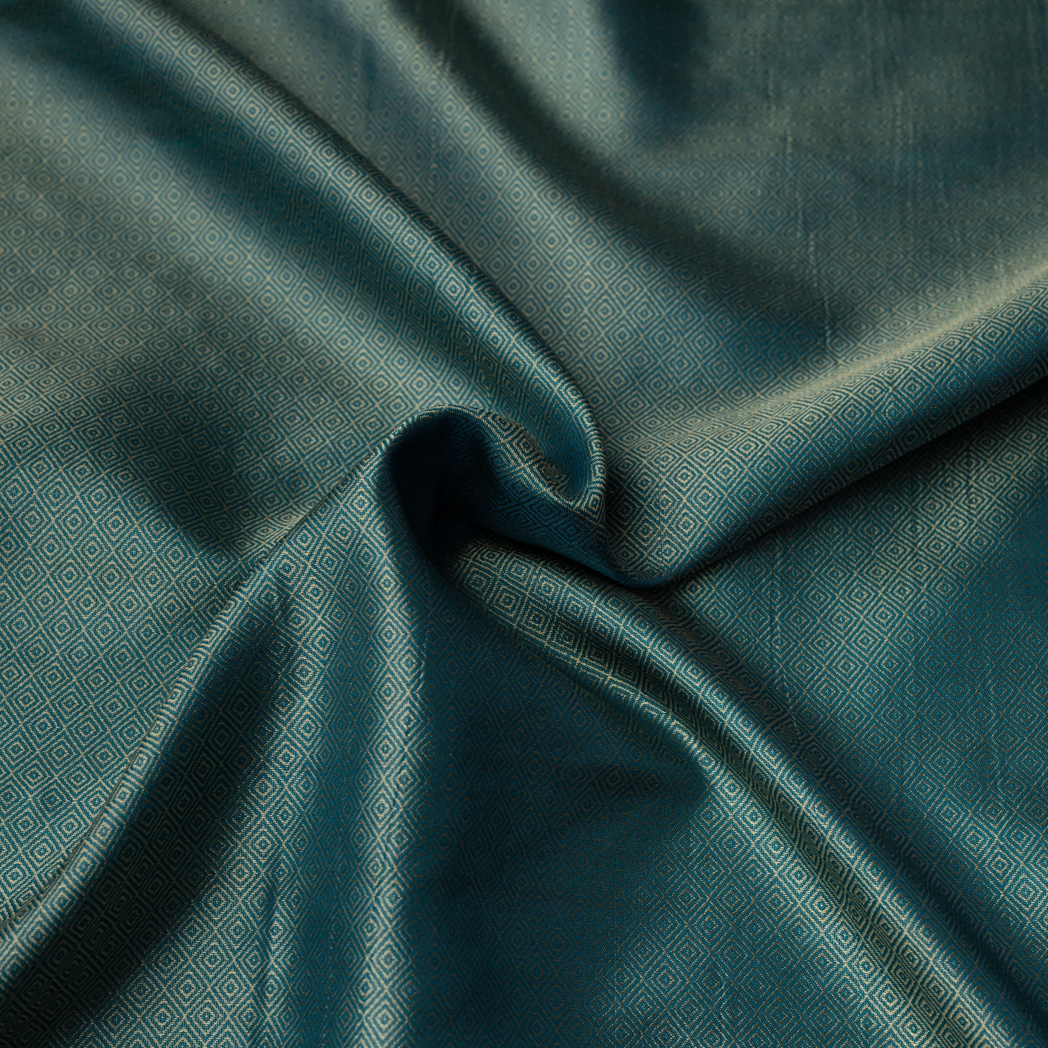 Diamond Twill Silk, Handwoven, Turquoise – Grimfrost
