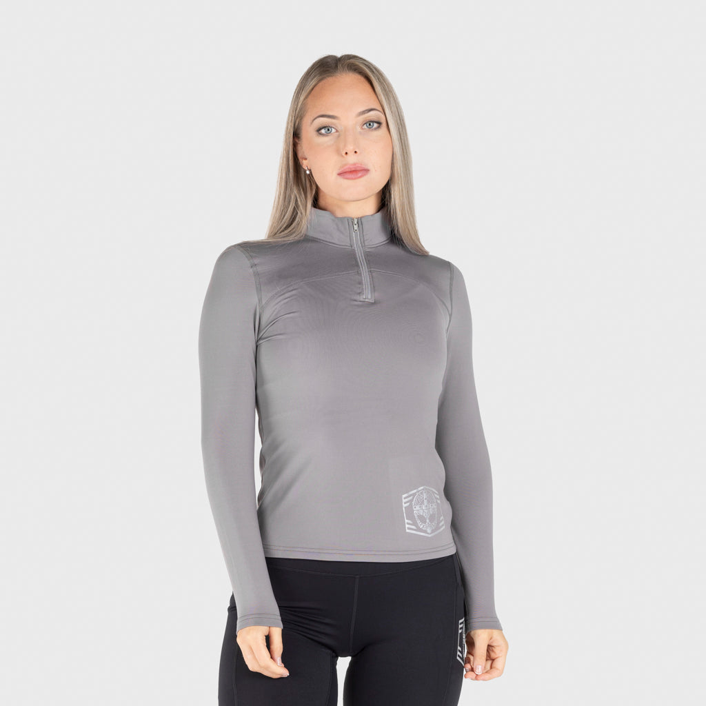 Women's Half Zip, Grey – Grimfrost