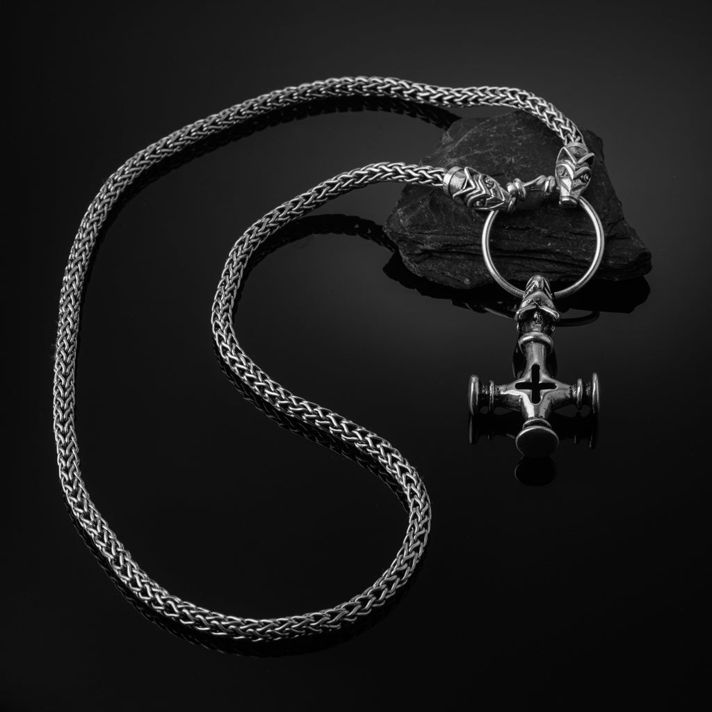 Valhalla Wolf Chain, Set 3, Silver – Grimfrost