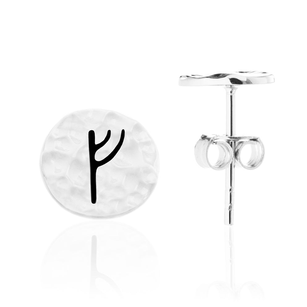 Choose Your Rune Earrings, Silver – Grimfrost